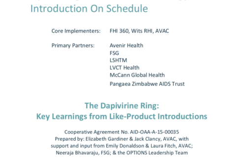 The Dapivirine Ring: Key learnings from like-product introductions - PrEPWatch