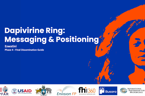 Dapivirine Ring: Messaging and Positioning in Eswatini - PrEPWatch