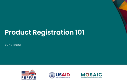 Product Registration 101 - PrEPWatch
