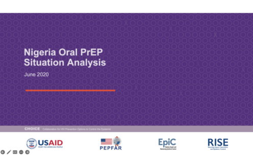 Oral PrEP Value Chain Situation Analysis – Nigeria – 2020 - PrEPWatch