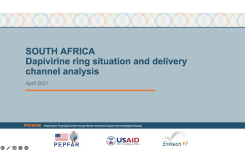 PrEP Ring Value Chain Situation Analysis – South Africa – 2021 - PrEPWatch