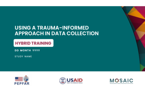 Training: Using a Trauma-Informed Approach in Data Collection - PrEPWatch