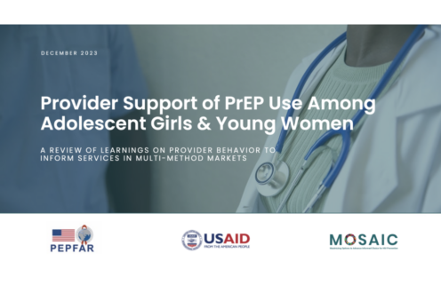 Provider Support of PrEP Use Among Adolescent Girls & Young Women: A ...
