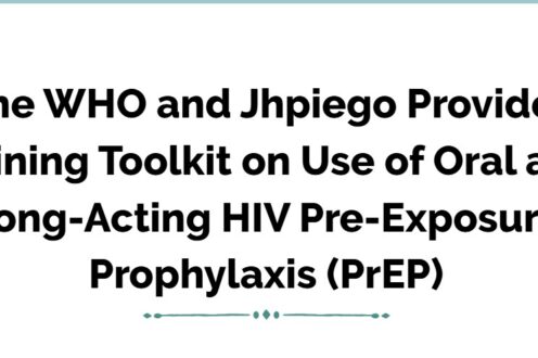The WHO and Jhpiego Provider Training Toolkit on Use of Oral and Long ...